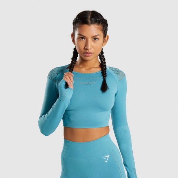 Gymshark | Tops | Gymshark Flawless Knit Crop Top | Poshmark